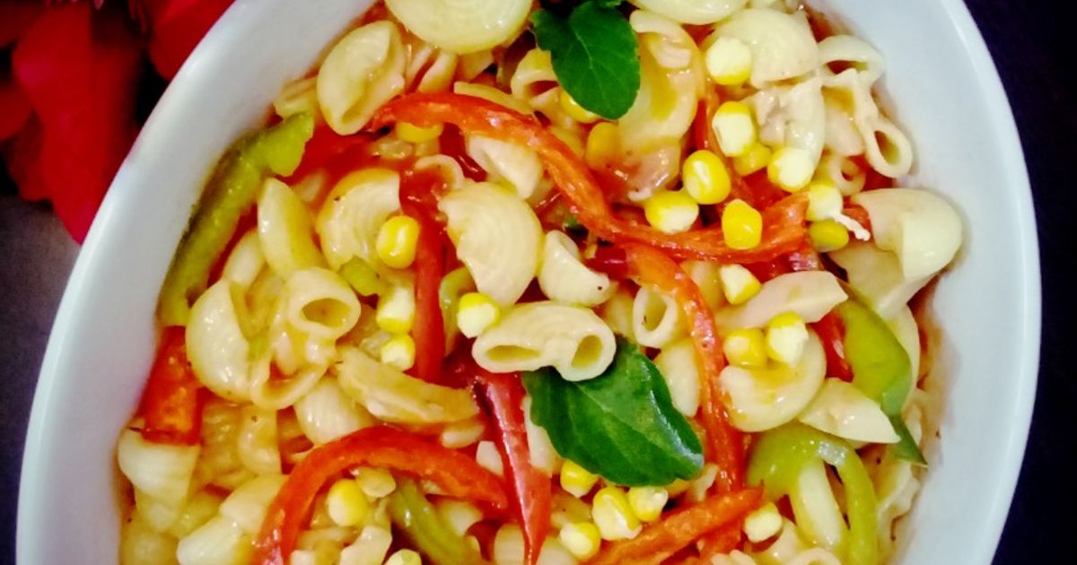Roast Pepper Maccroni Salad Recipe by Nazia Qureshi - Cookpad