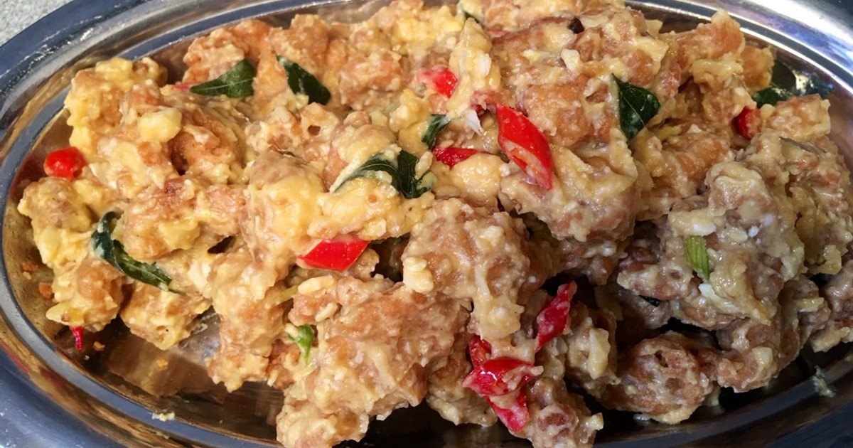Resep Salted Egg Chicken / Ayam Saus Telur Asin oleh Suci faraditha ...