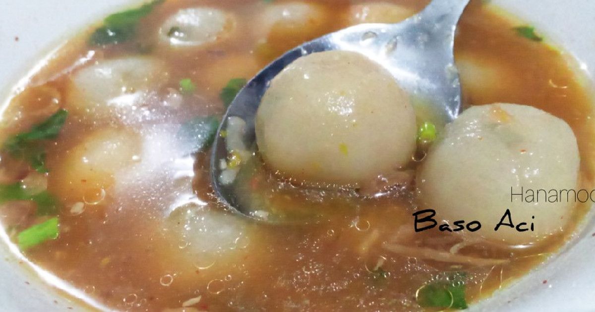 Resep Baso Aci A.Ka Cilok Goang oleh Umma Hana - Cookpad
