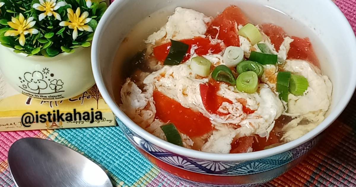 145 resep sup telur tomat chinese enak dan mudah - Cookpad