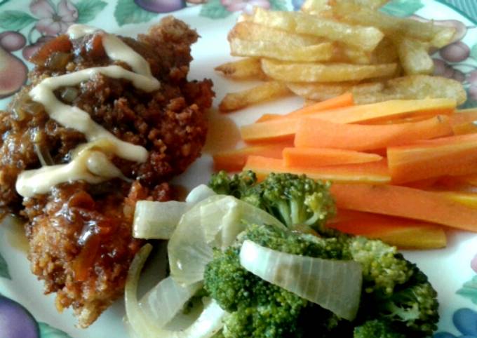 Resep Spicy Chicken Crispy Steak oleh Nuke Erawati - Cookpad