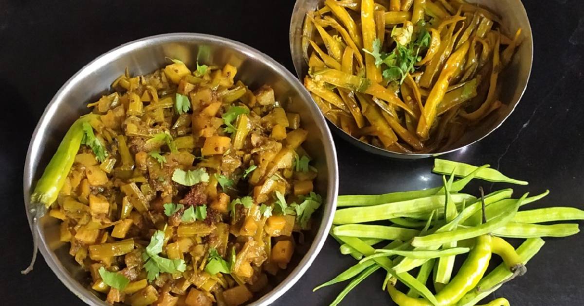 Amee Shaherawala દ્વારા રેસીપી ગુવાર નું શાક (Guvar Shak Recipe In ...