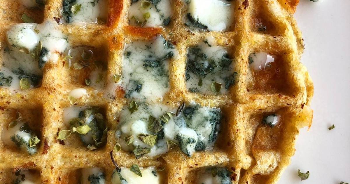 Waffles salados - 38 recetas caseras- Cookpad