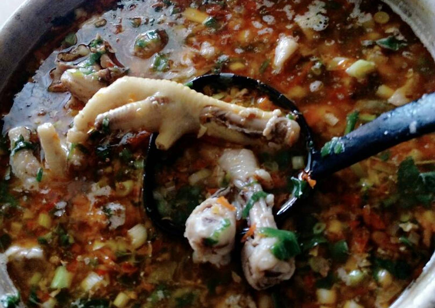 Resep Seblak kuah tulang ceker cabe setan oleh rahma obelick - Cookpad