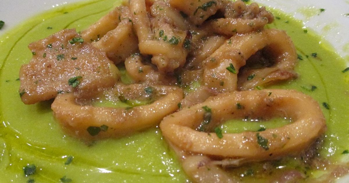 Ricetta Calamari Su Letto Di Crema Di Piselli di Dire & Condire - Cookpad