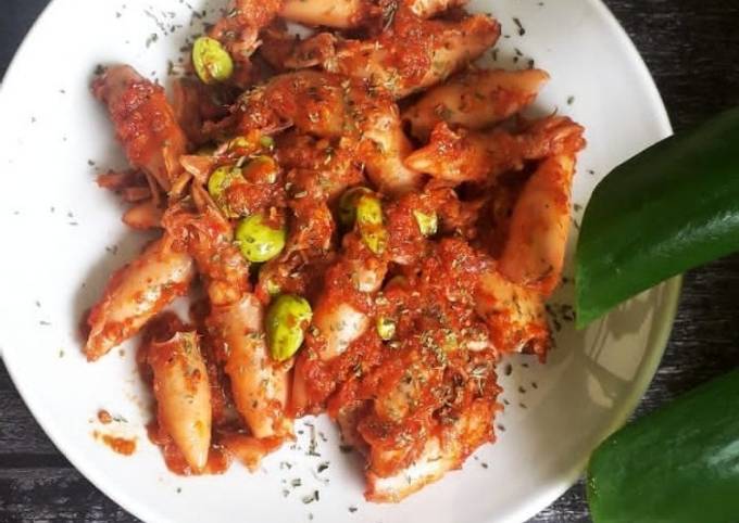 Resep Cumi Pete Balado oleh ashitarinanti - Cookpad