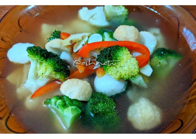 Resipi Sup sayur campur dan fish ball oleh aFun ashriati - Cookpad