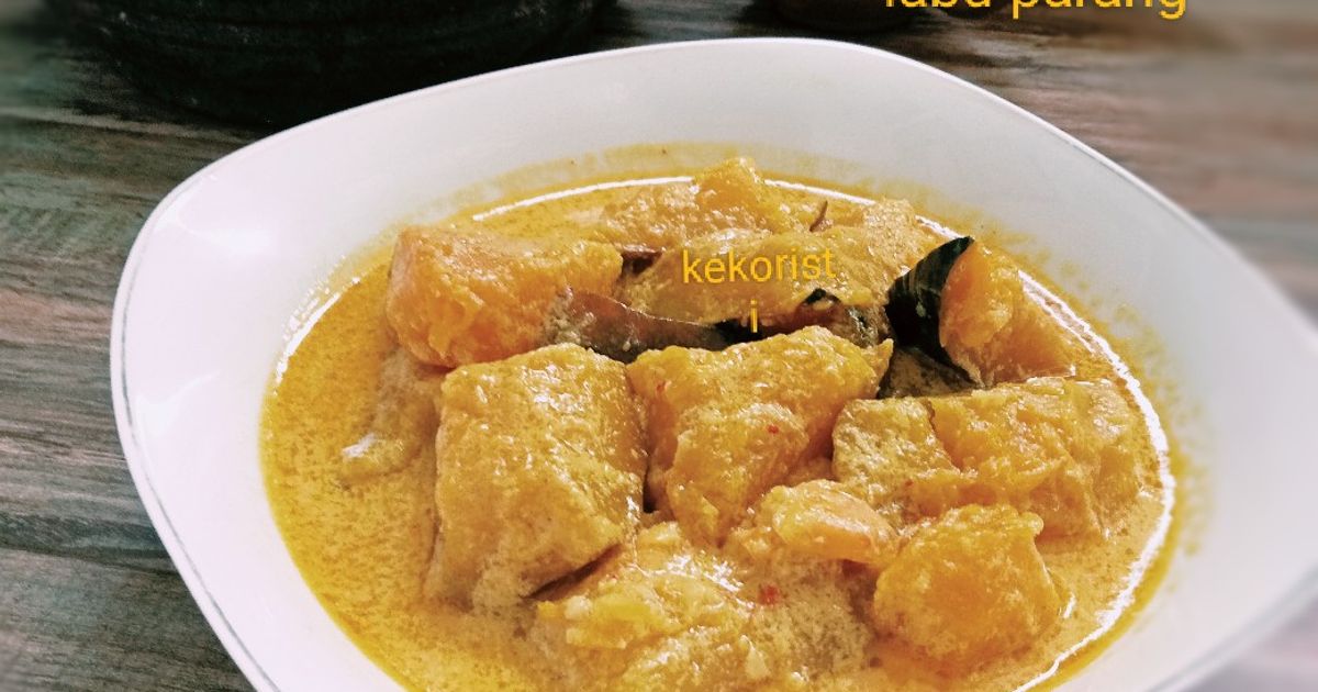 Resep Gulai Kuning Labu Parang oleh Keko Risti - Cookpad
