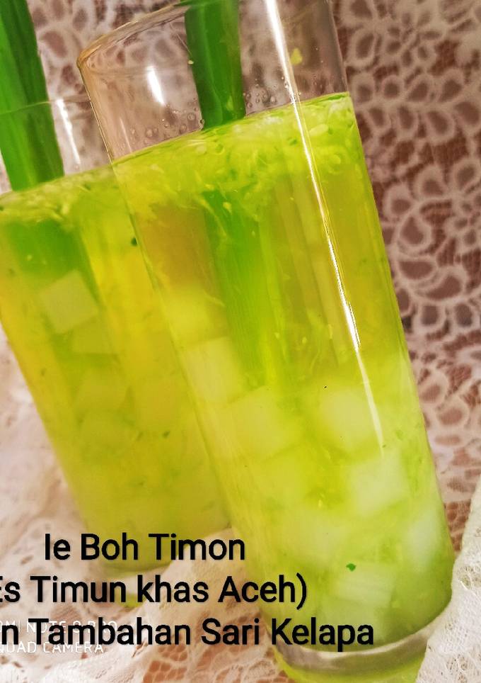 Resep Ie Boh Timon (Es Timun khas Aceh) dengan Tambahan Sari Kelapa ...