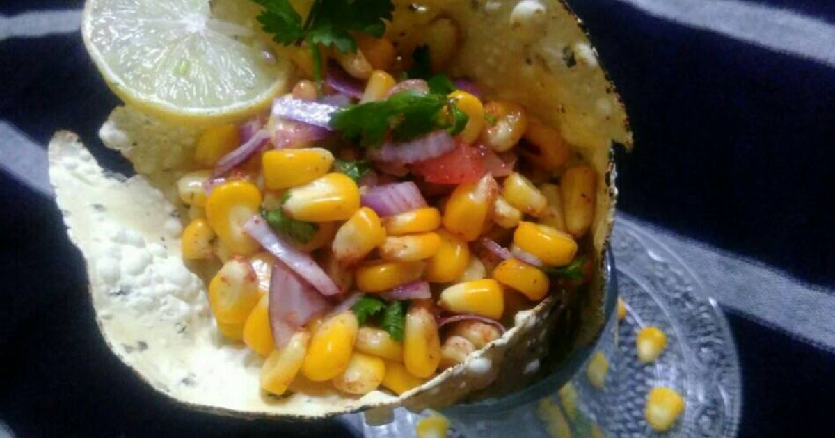 Corn Chat Recipe by Samreen Saira - Cookpad