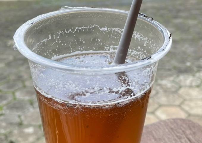 Resep Soda lemon teh bisa ganti teh kemasan pake teh bandulan, adem ...