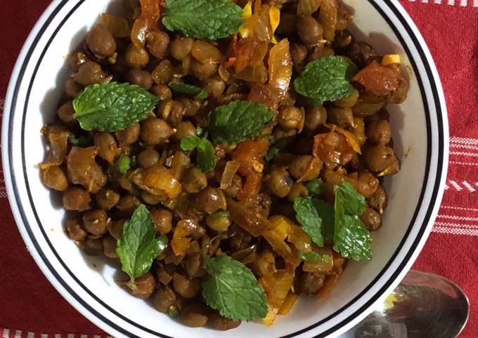 #Black Chana Sabzi Recipe by Asifa Kouser - Cookpad