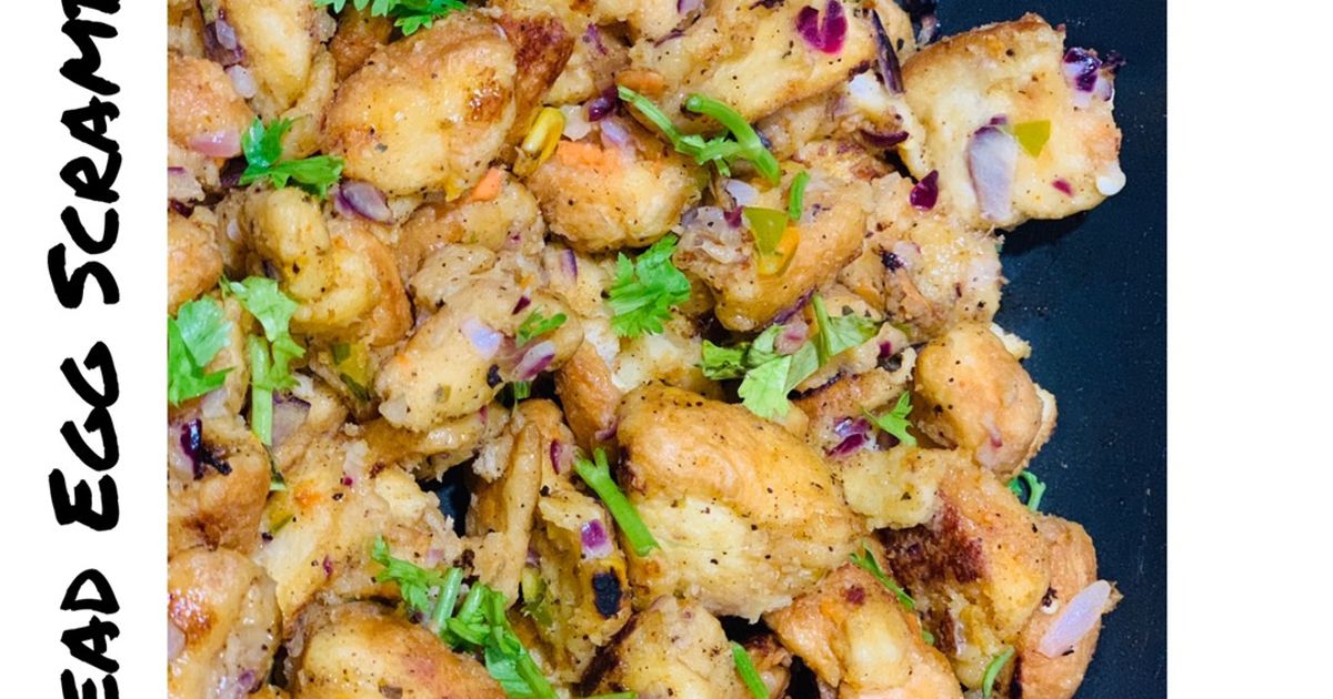 Bread Egg Scramble Recipe By Nandys Goodness