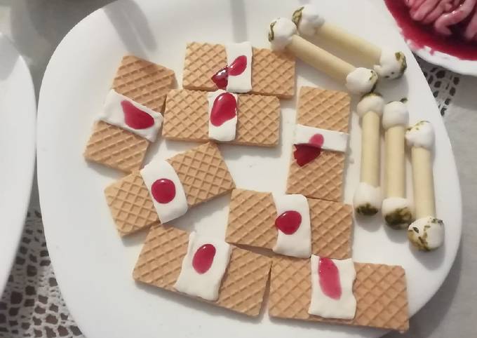 Tiritas con sangre y bastoncillos de oídos para Halloween Receta de La ...