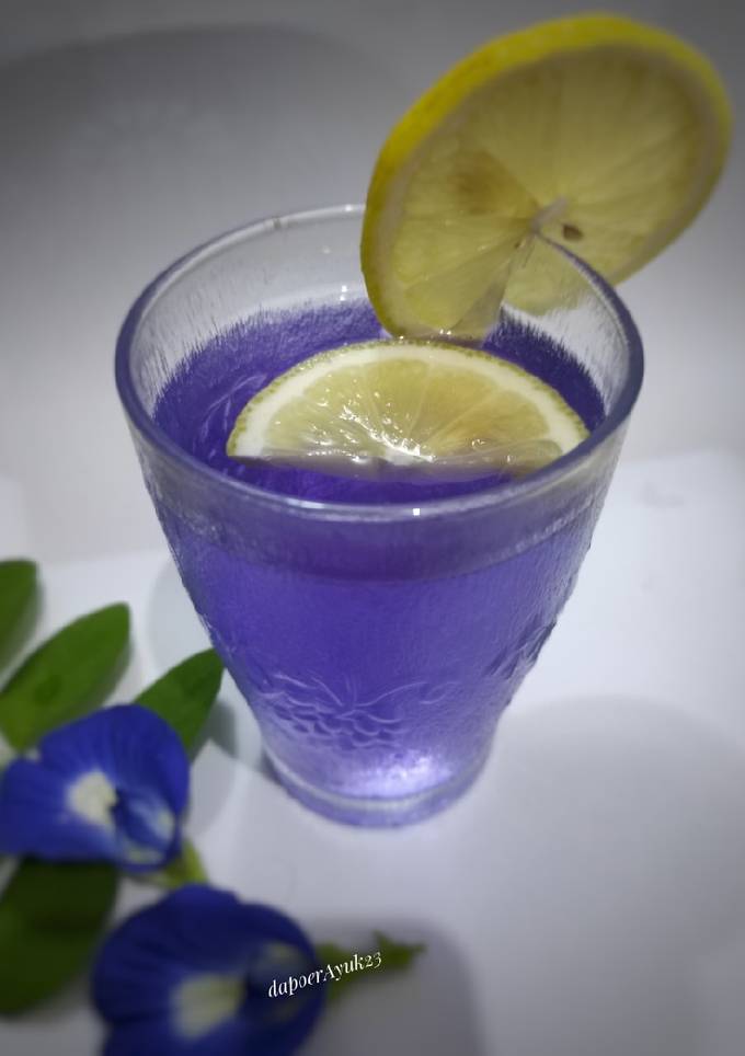 Resep Es Lemon Teh Bunga Telang oleh Budi Rahayu - Cookpad
