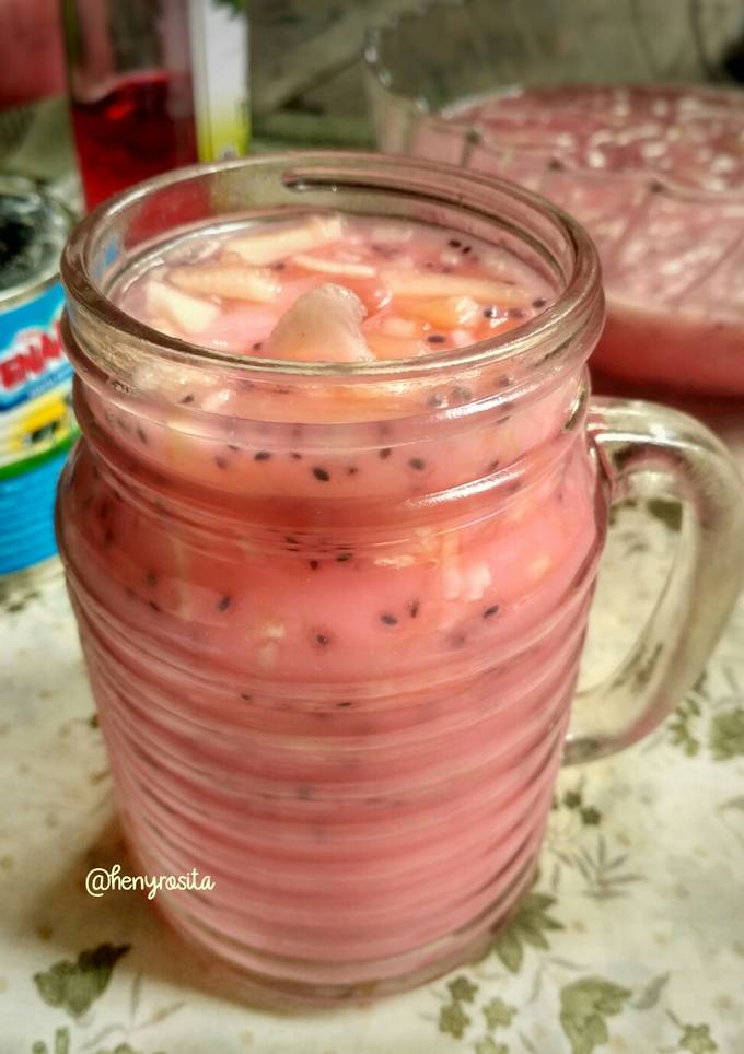 Resep Es Timun Suri Susu Selasih Cocopandan oleh Heny Rosita - Cookpad