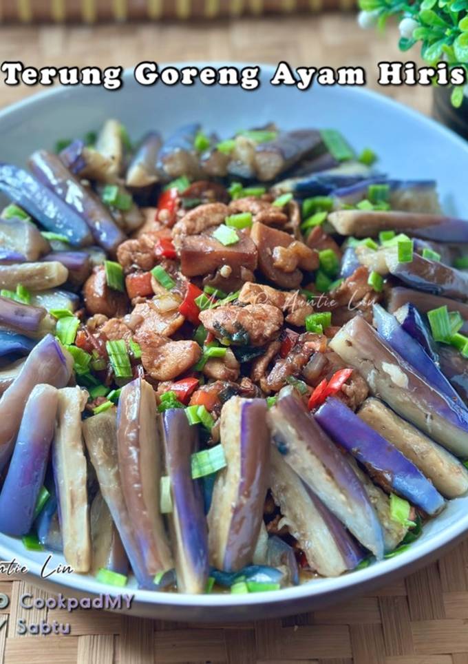 Resipi Terung Goreng Ayam Hiris oleh Sesimple Loralin - Cookpad
