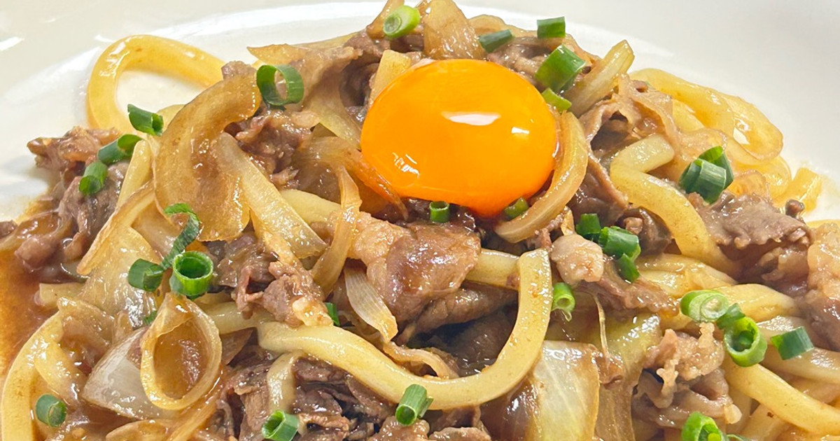 Sweet And Savory Sukiyaki Udon Recipe by 岡山県料理サークルちゃお〜