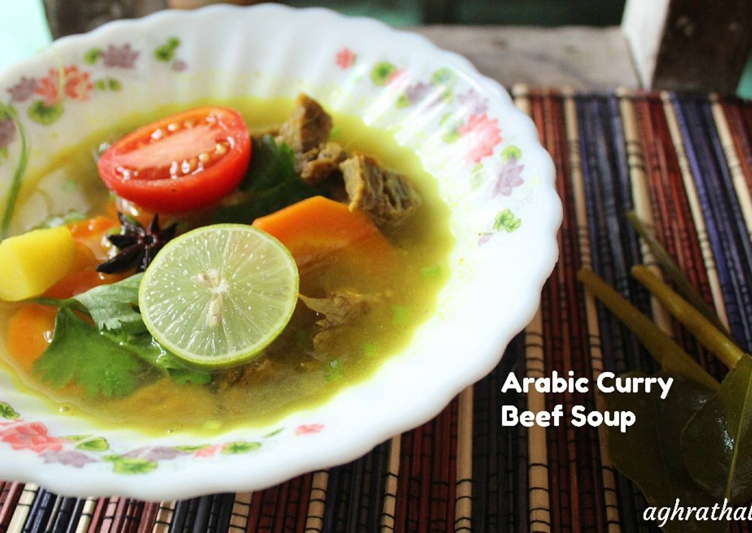 Resep 89. Arabic Curry Beef Soup (Sup Sapi Kari Arab) oleh Agnita - Cookpad