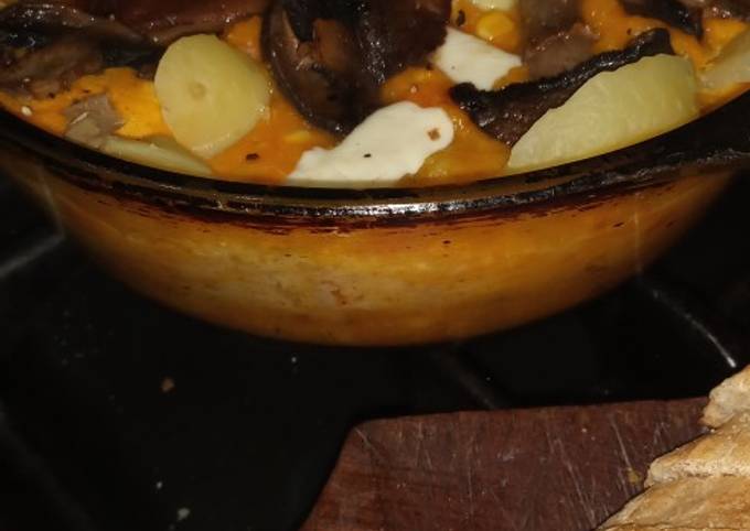 Pastel De Zapallo Cabutia Con Portobellos Receta De Graciela Garro Cookpad