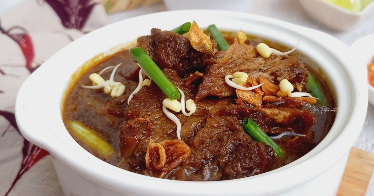 Resep Rawon Empal Daging Khas Jawa Timur oleh Ima Fatmawati - Cookpad