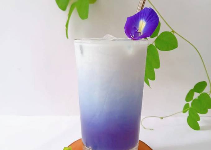 Resep Es Susu Bunga Telang oleh Nay's Kitchen - Cookpad