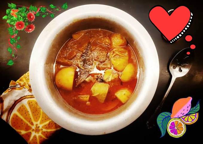 Karachi Daigi Aloo Gosht Recipe by Shamila Ali - Cookpad