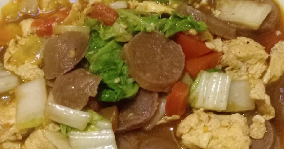 Resep Gongso Telur Bakso oleh citradeda - Cookpad