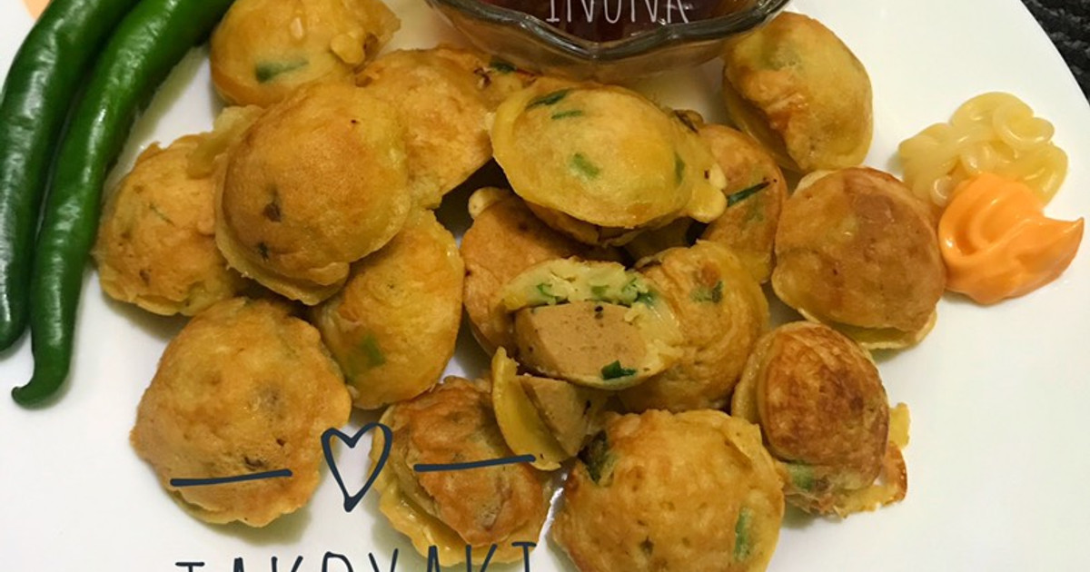 Resep Takoyaki Bentuk Seadanya 😁 oleh Inunk - Cookpad