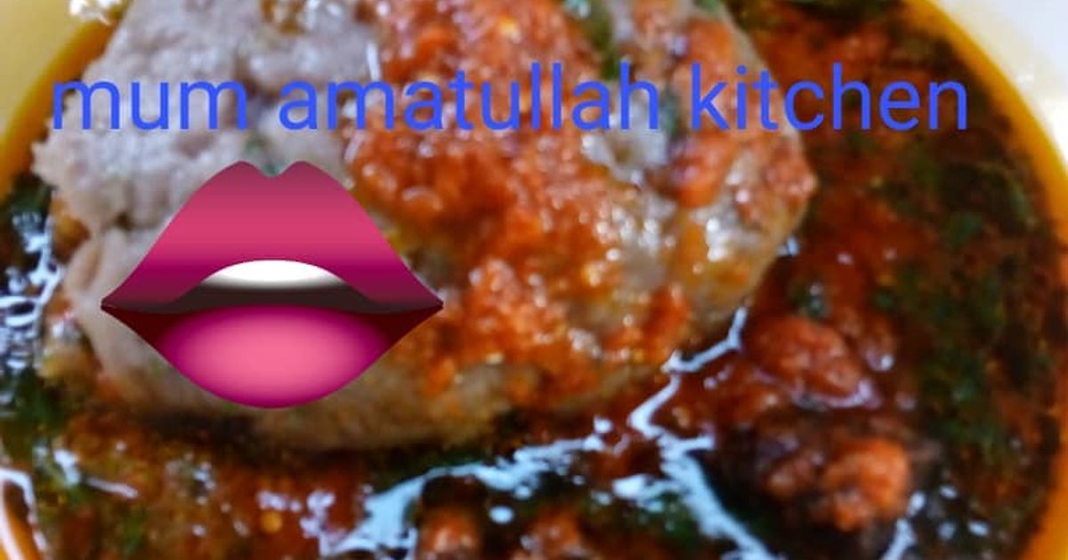 Amala With Ayayo Recipe by Ummu Amatullah - Cookpad