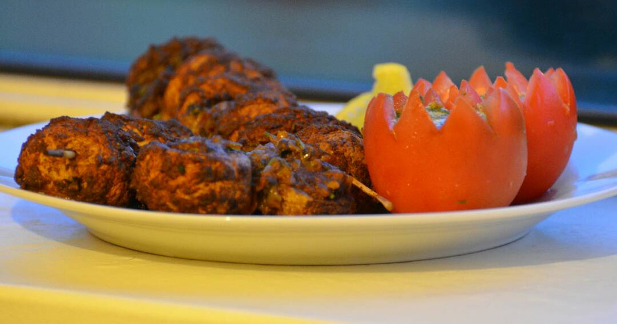 Stuffed Mushroom Sandwich Kebab Recipe by Sangeeta Basak