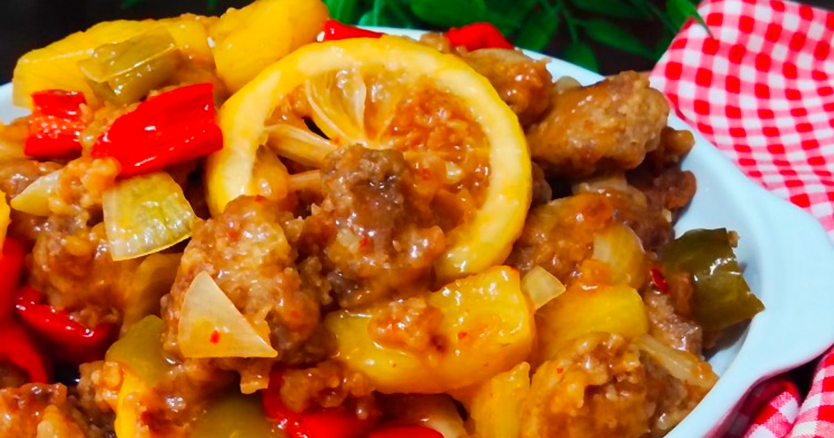 Resep Ayam Lemon Asam Manis oleh Bunda Pashalenko - Cookpad