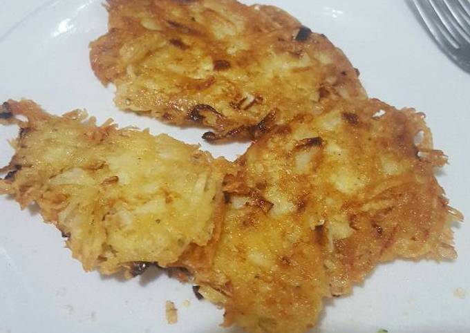 Tortitas de papa rallada Receta de berushka marrufo- Cookpad