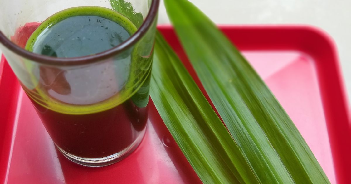 Resep Jus Pandan Pewarna Alami oleh Ka Pawon by Elysnawati - Cookpad