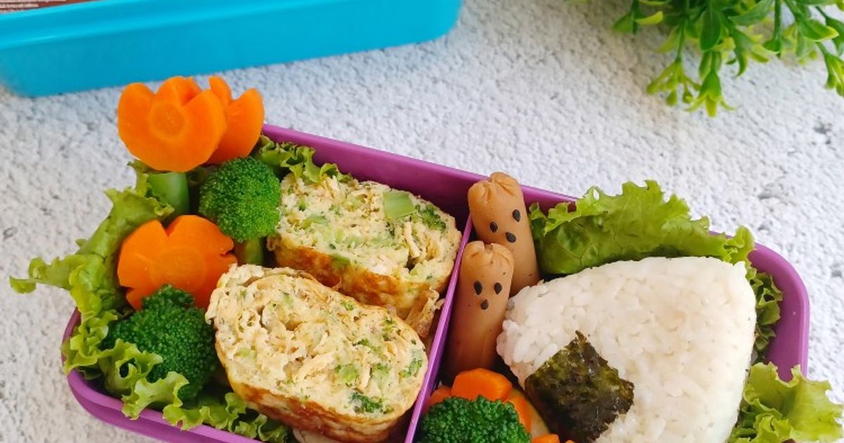 Resep Bento With Brokoli Omelet oleh Rika Meila Puspita - Cookpad