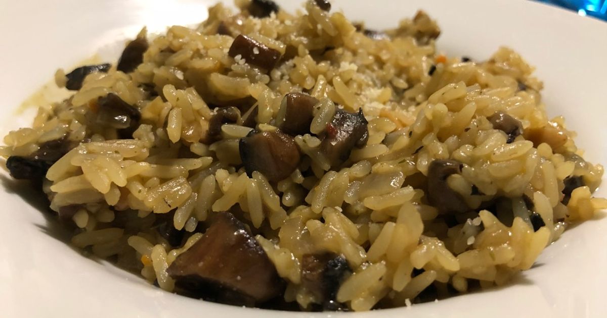 Arroz Con Hongos Portobello Receta de Anna Mignone