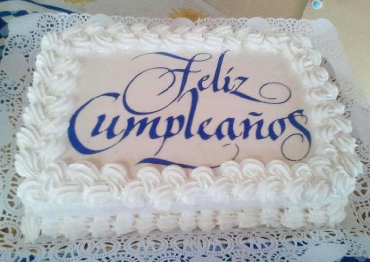Torta Feliz CumpleaÑos Receta De Rooo😃 Cookpad