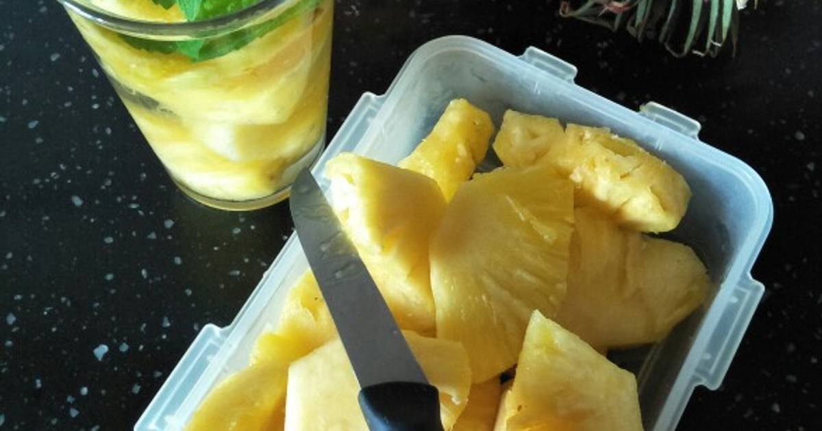 Resep Rendaman air nanas, banyak manfaat nya oleh Nini Gowir - Cookpad