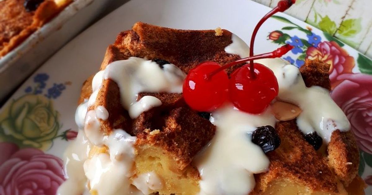 Resep Bread Pudding Vla Custard oleh Lasküche - Cookpad