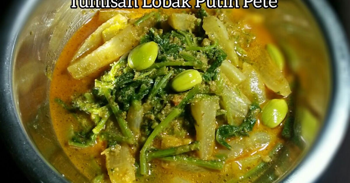 Resep Tumisan Lobak Putih Pete Ala My Mom oleh Dapur Amalia Rizki - Cookpad