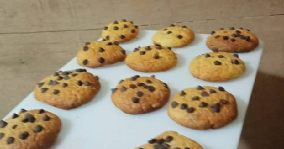 Galletas con chips de chocolate Receta de Karelis Pautt- Cookpad