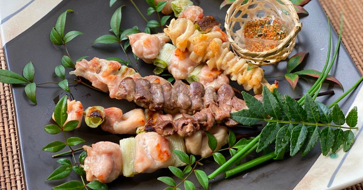 Japanese Yakitori (焼鳥 Skewer Grilled Chicken)② Recipe by Aunty Eiko's ...
