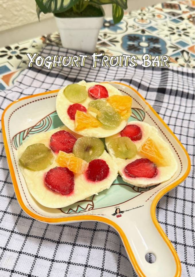 Resep Yoghurt Fruits Bar Ice/ Es Yoghurt Buah Segar oleh Bundadari ...