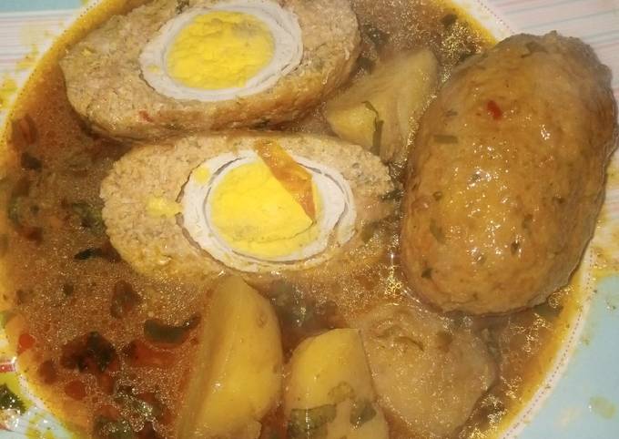 Nargisi Kofta with Alu Recipe by Asma Faryal Khan - Cookpad