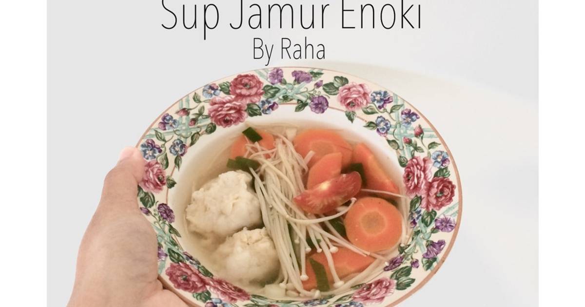 Resep Sup Jamur Enoki oleh Rahayu Nur Istiqomah - Cookpad