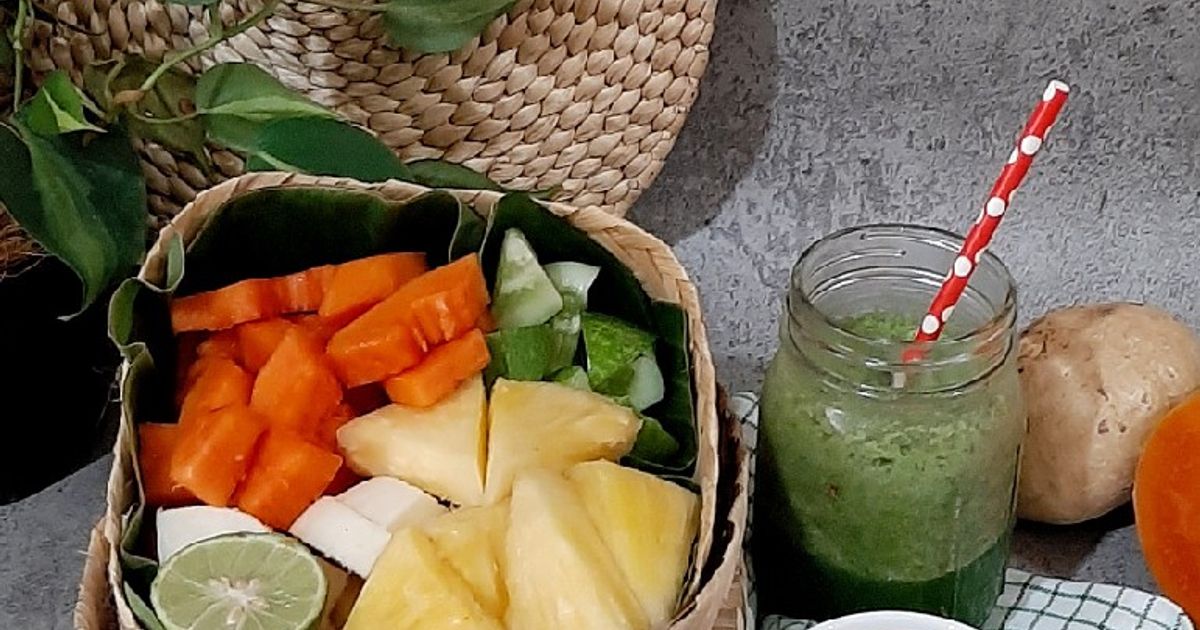 Resep 🍍🥭 Rujak Buah Potong Bumbu Kacang 🥭🍍 oleh Maidy - Cookpad