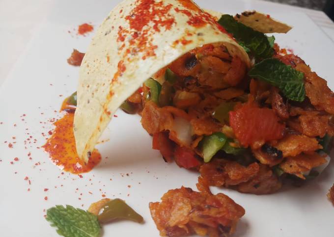 Chinese chapati poha Recipe by Komal Gulati - Cookpad