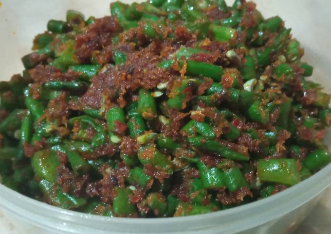 Resep Kacang panjang ala ala megono bumbu bamboo varian ayam rujak oleh ...
