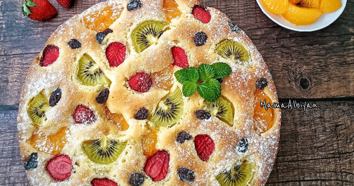 Resep 393. Fruits Pastry Cake oleh Humaziva - Cookpad