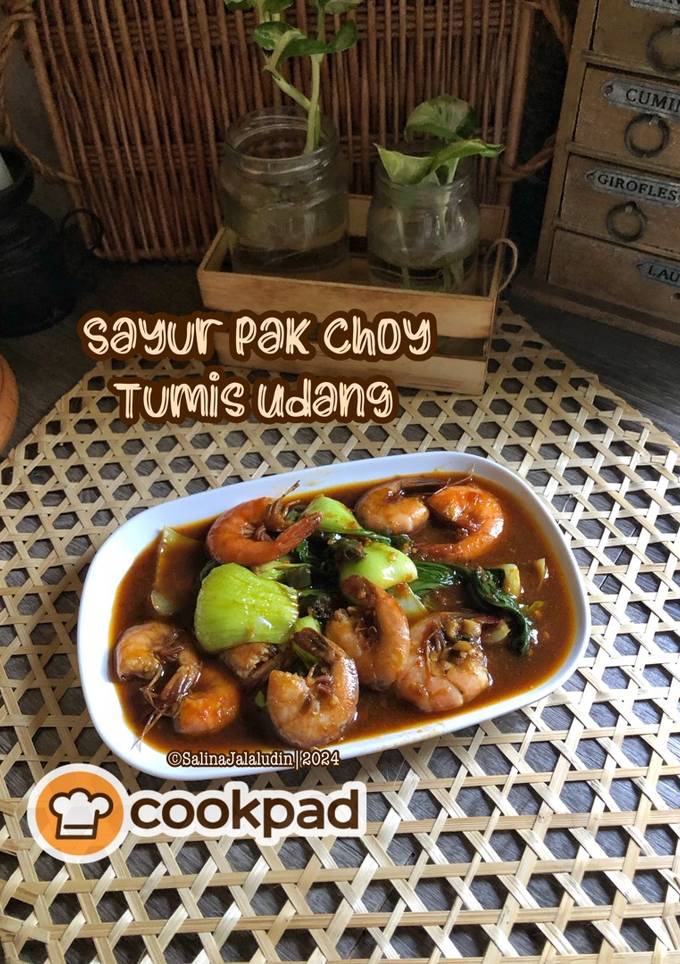 Resipi Sayur Pak Choy Tumis Udang oleh Salina Jalaludin - Cookpad